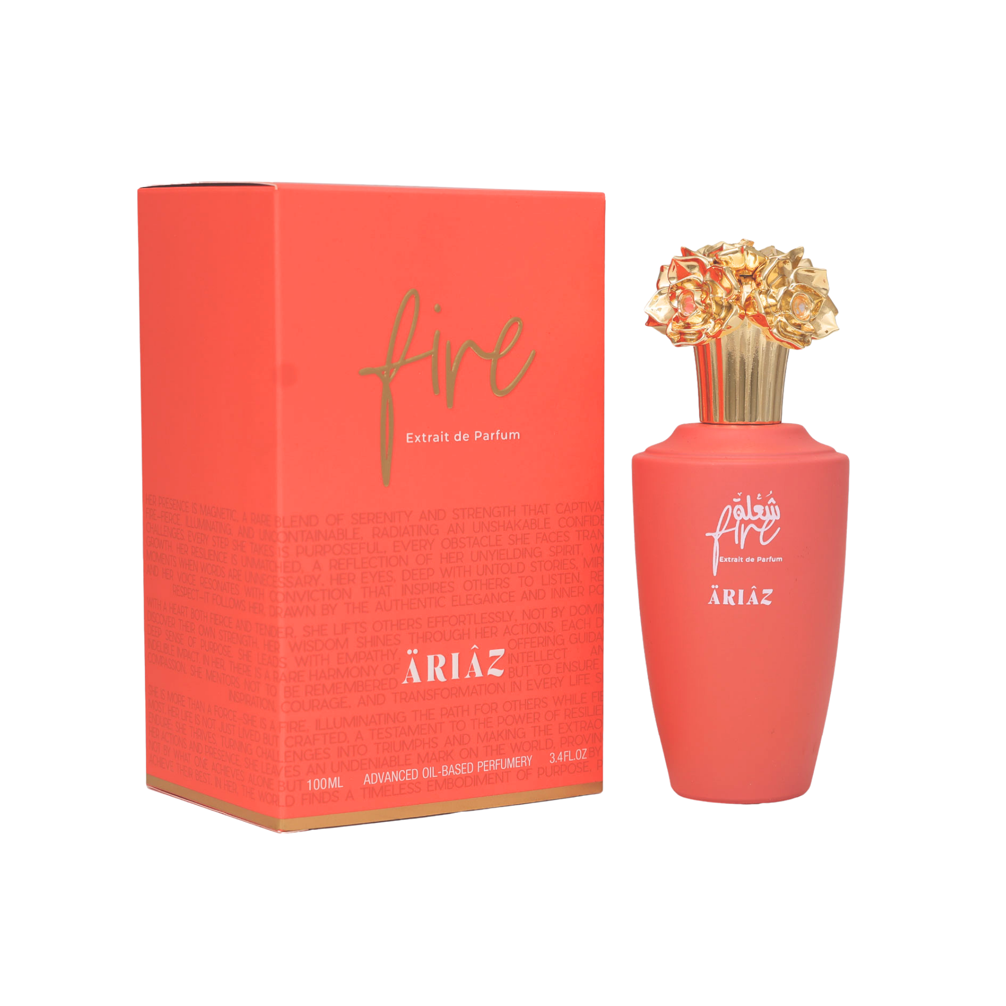 FIRE by ARIAZ 3.4oz/100ml Eau De Parfum for Her – Citrus Floral Gourma