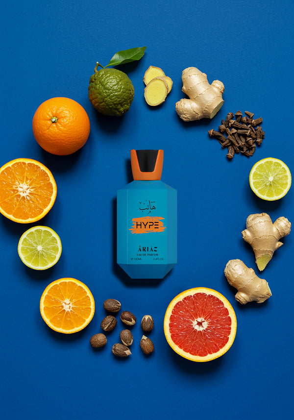 HYPE by ARIAZ 3.4oz/100ml Eau De Parfum For Him - Fresh Citrus Aromati